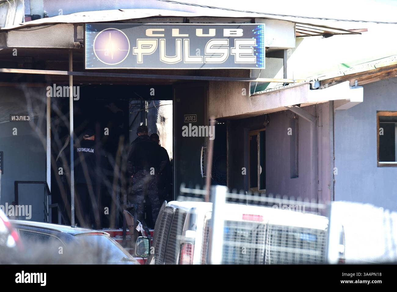 Police and investigators are seen in front of night club Pusle in ...