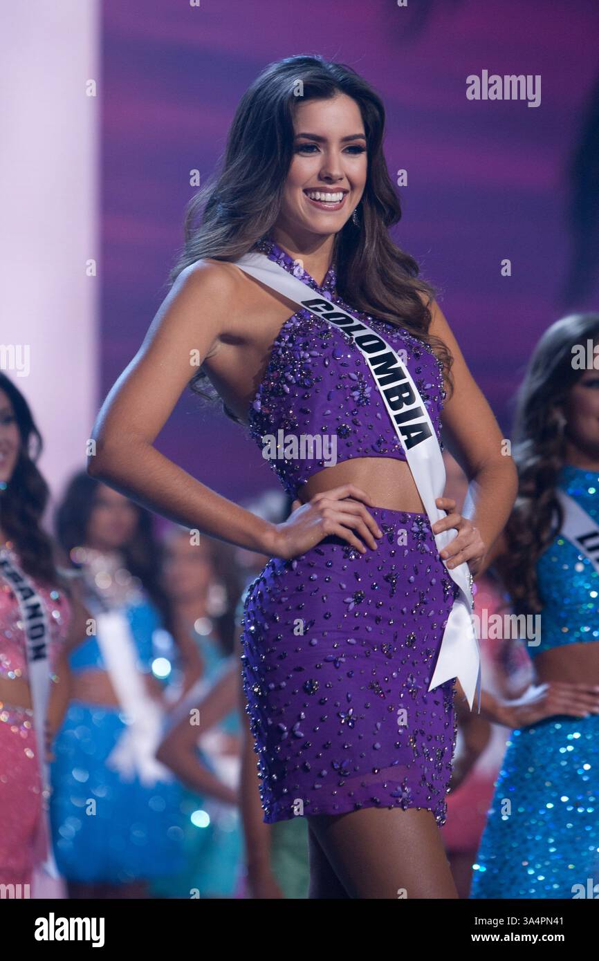 Jan. 25, 2015 - Miami, Florida, U.S - Paulina Vega, Miss Colombia 2014 ...