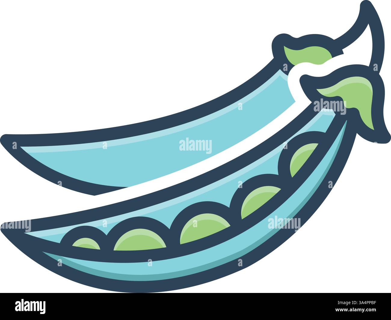 Icon for peas, peapod Stock Vector Image & Art - Alamy
