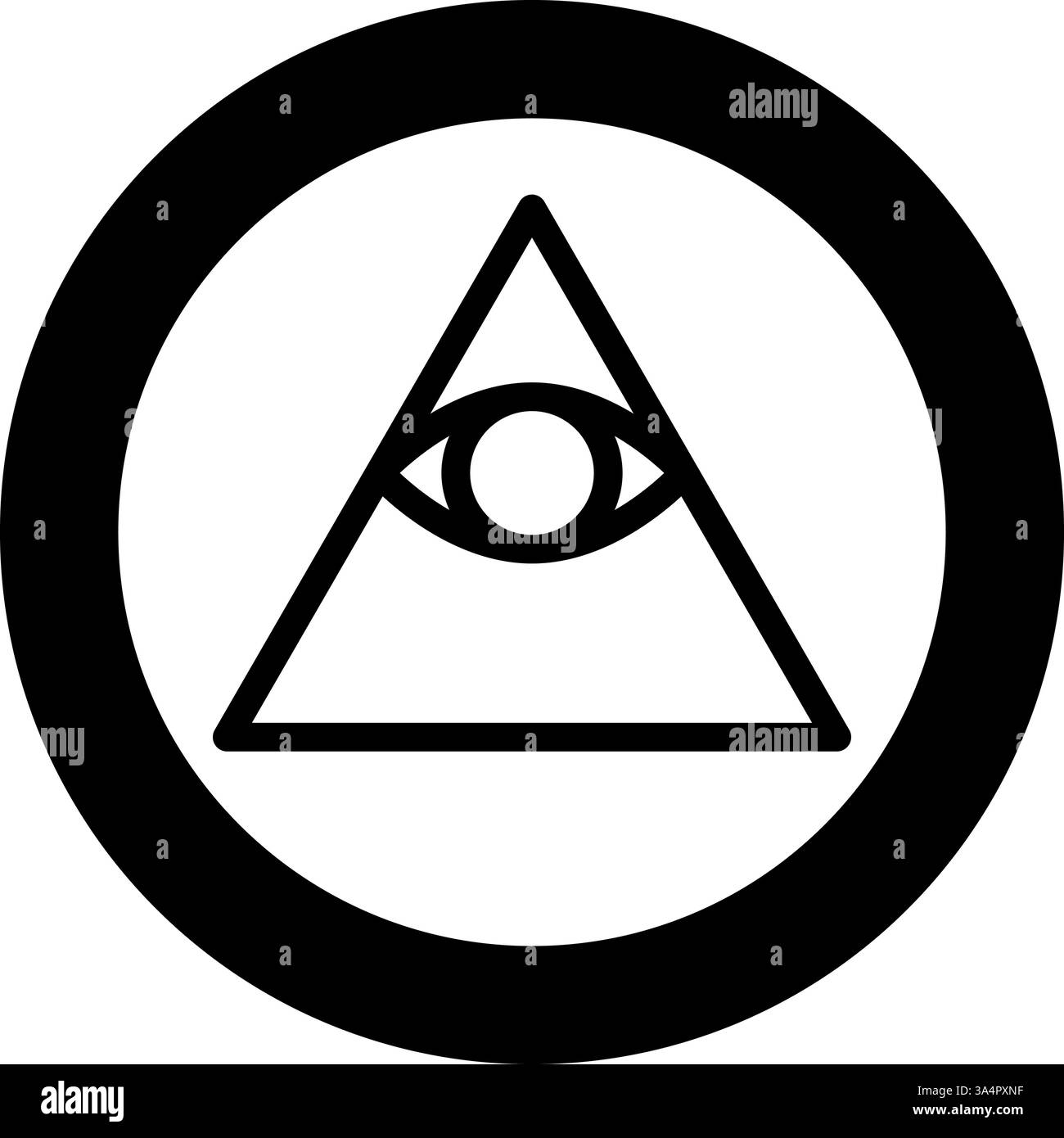 Kao Give all seeing eye in pyramid in triangle Illuminati symbol ...