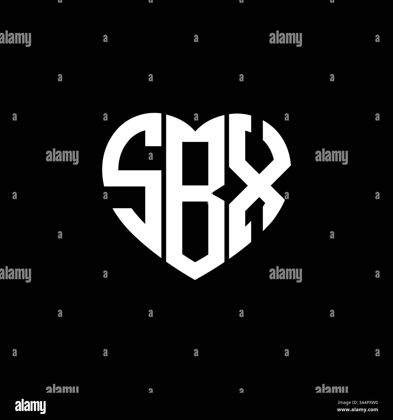 Letter sbx logo Black and White Stock Photos & Images - Alamy