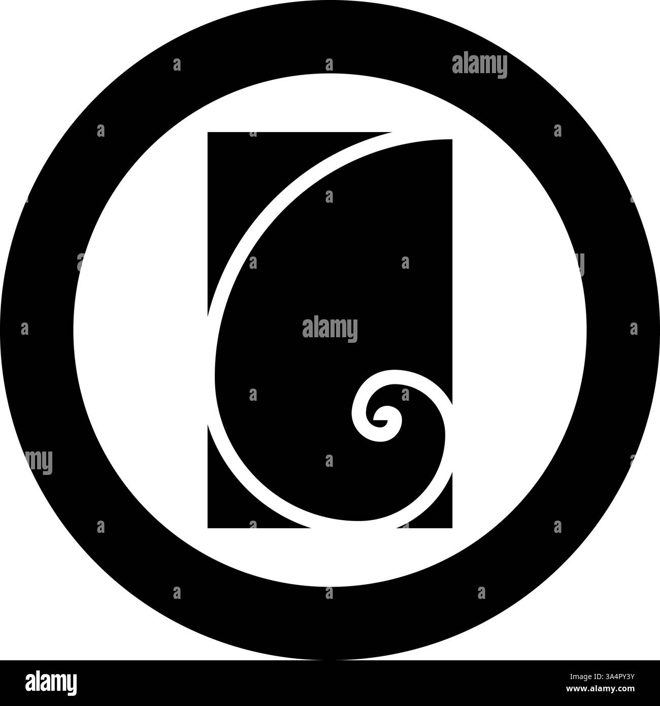 Golden ratio section Sacred geometry symbol ration proportions icon in ...
