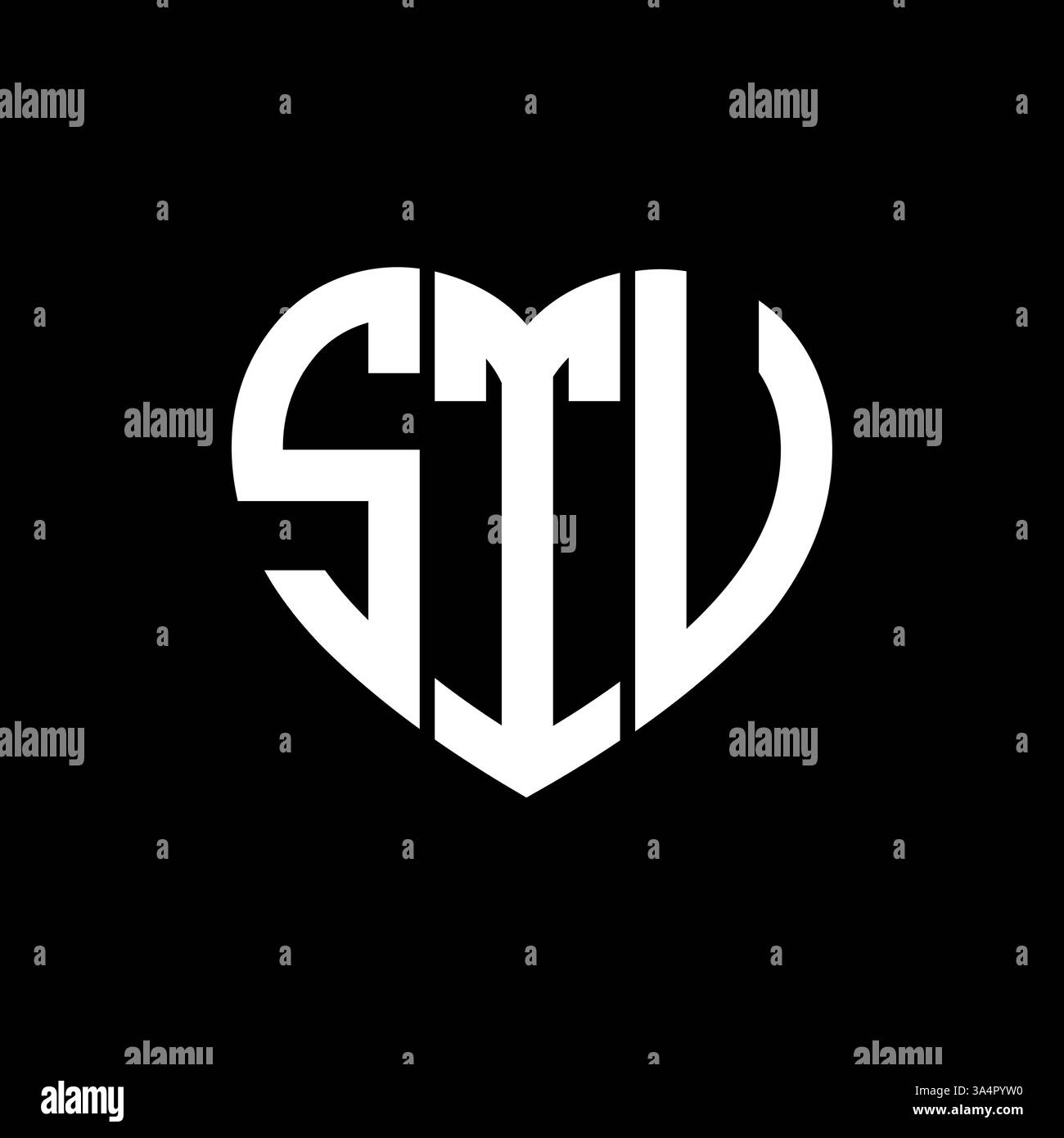 STV Unique modern flat abstract geometric initials vector letter logo ...