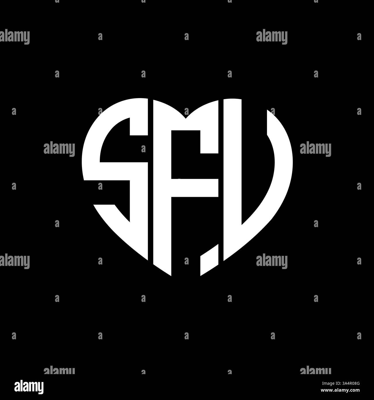 Sfv logo design Stock Vector Images - Alamy
