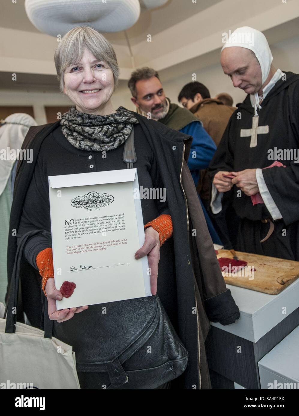 Feb. 3, 2015 - UK, UK - British Library Magna Carta unification ...