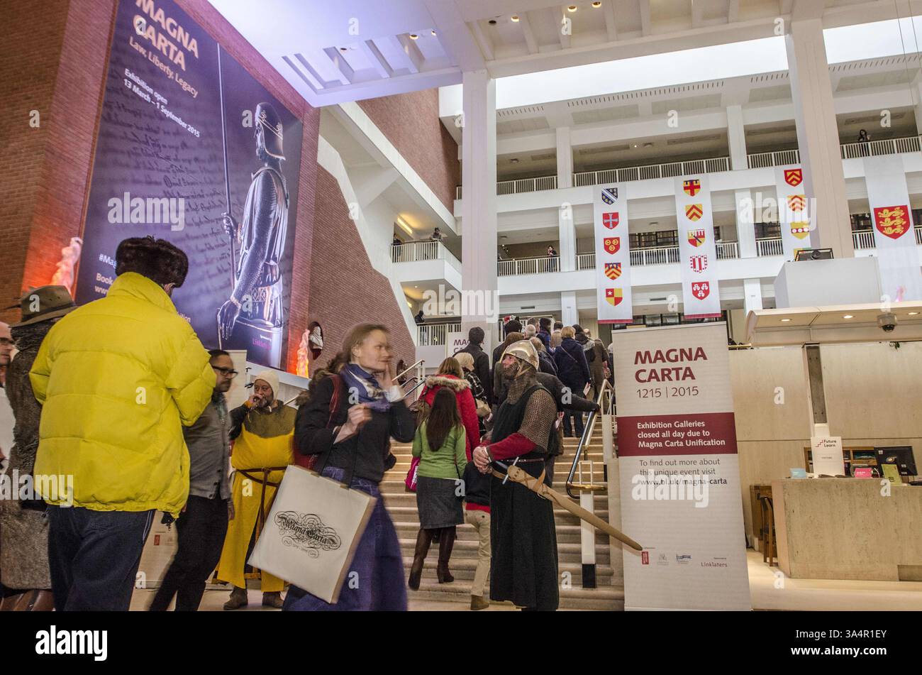 Feb. 3, 2015 - UK, UK - British Library Magna Carta unification ...