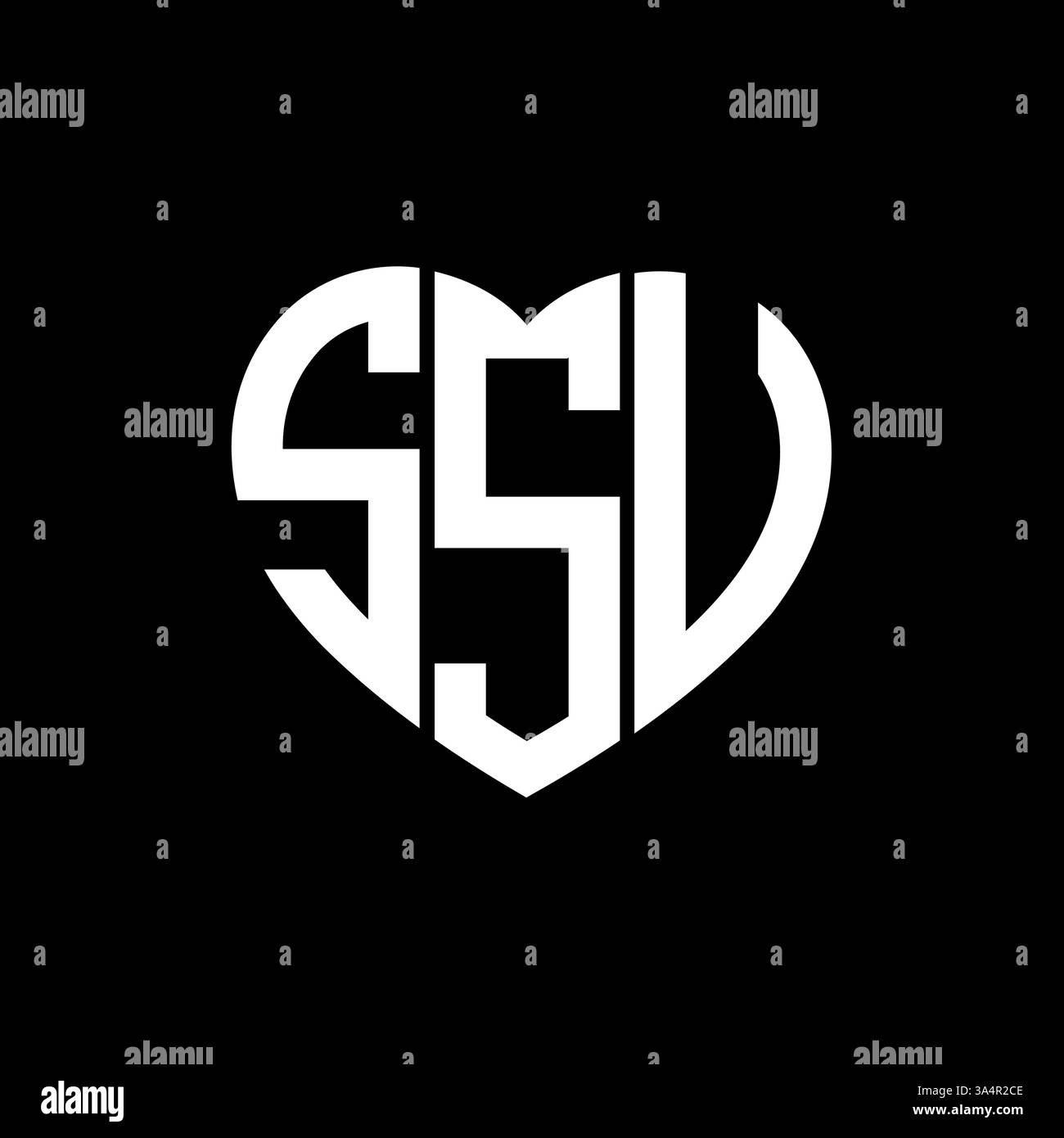 Ssv monogram Stock Vector Images - Alamy