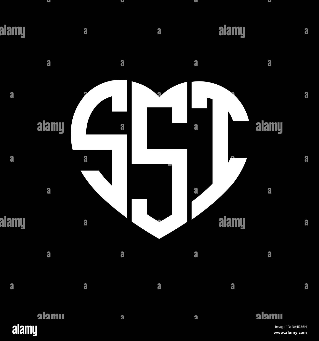 SST Unique modern flat abstract geometric initials vector letter logo ...