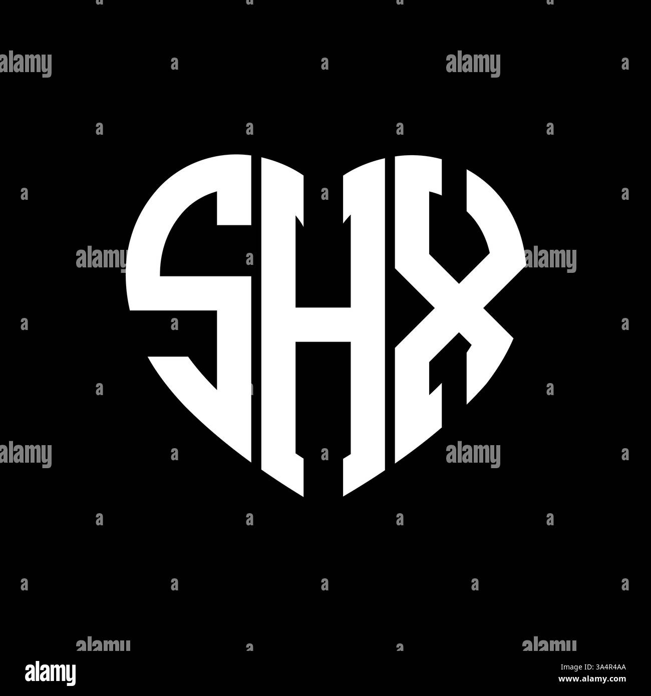 Letter shx logo Black and White Stock Photos & Images - Alamy