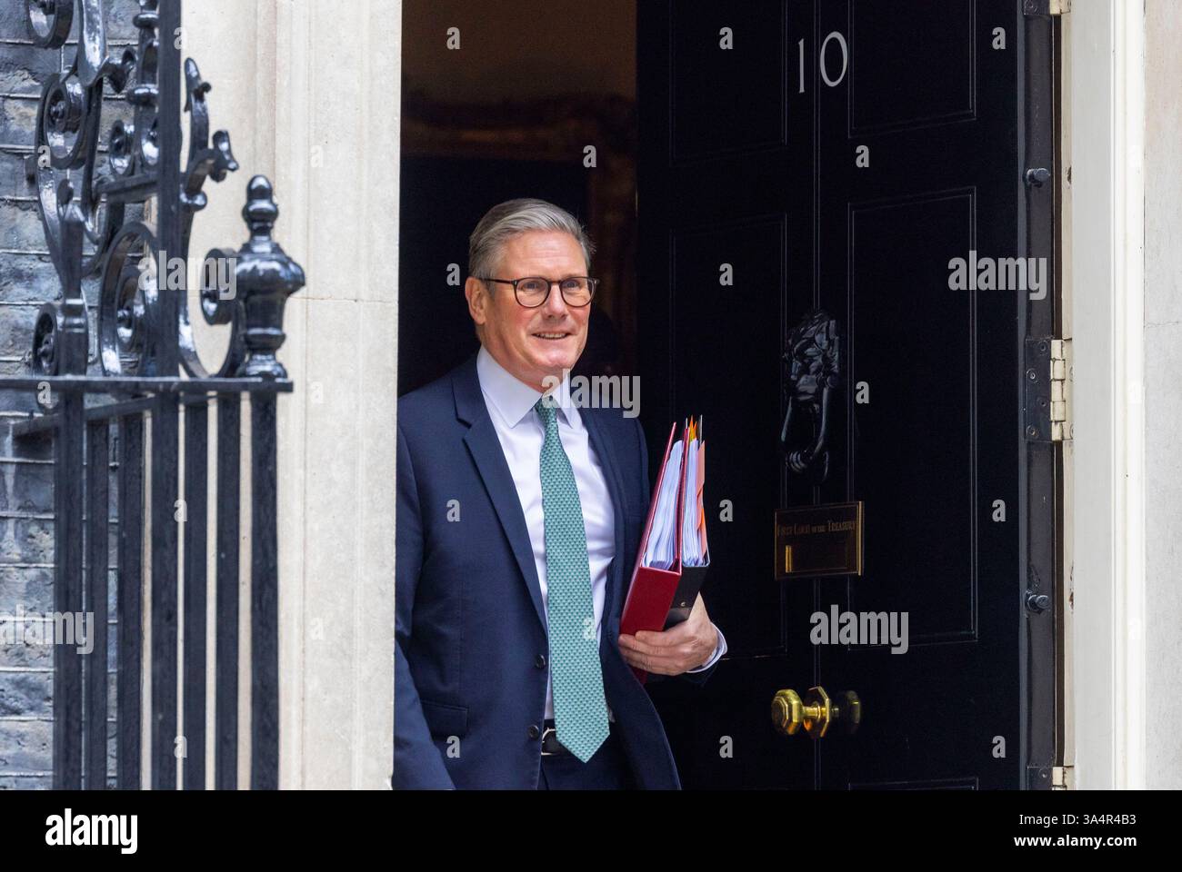 London, UK. 19th Mar, 2025. Prime Minister, Sir Keir Starmer, leaves 10 ...