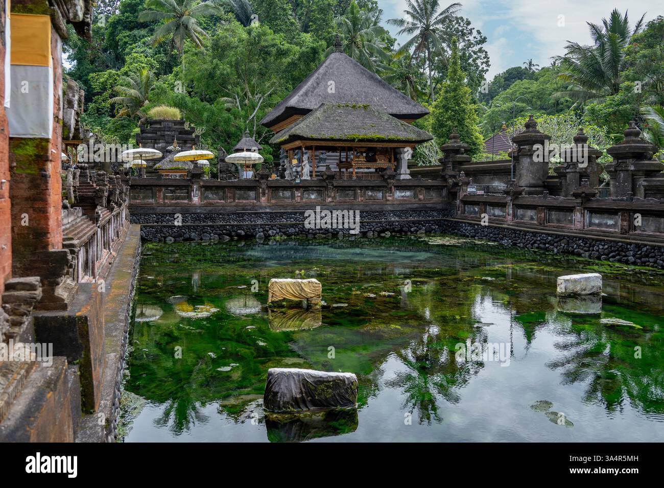 Holy Spring at Pura Tirta Empul Temple, Bali, Indonesia Stock Photo - Alamy