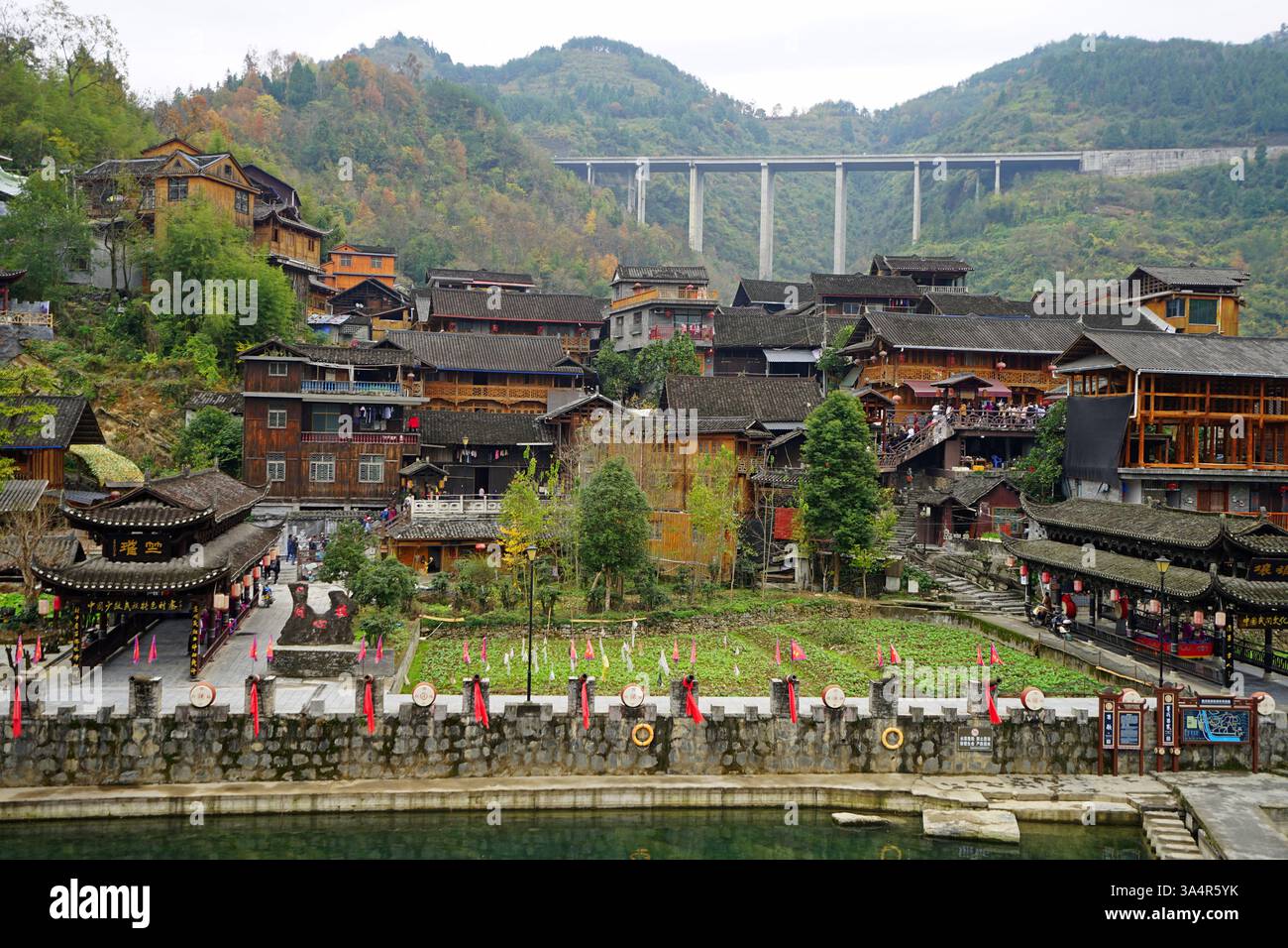 Miao Village, Tusi Town, Ancient City, Zhangjiajie, Hunan, China Stock ...