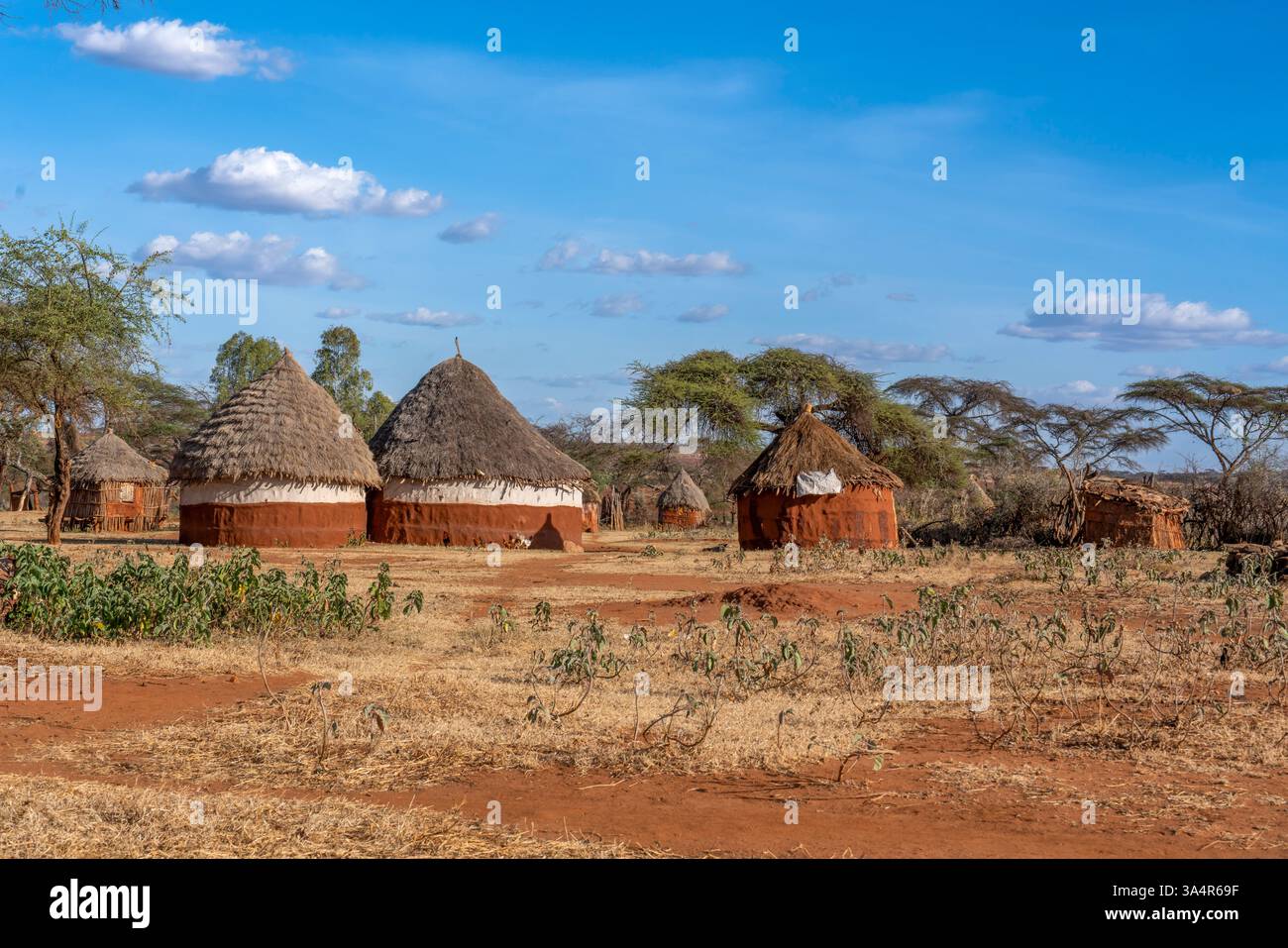 South Ethiopia, Traditional Borena village in the Yabello area Stock ...