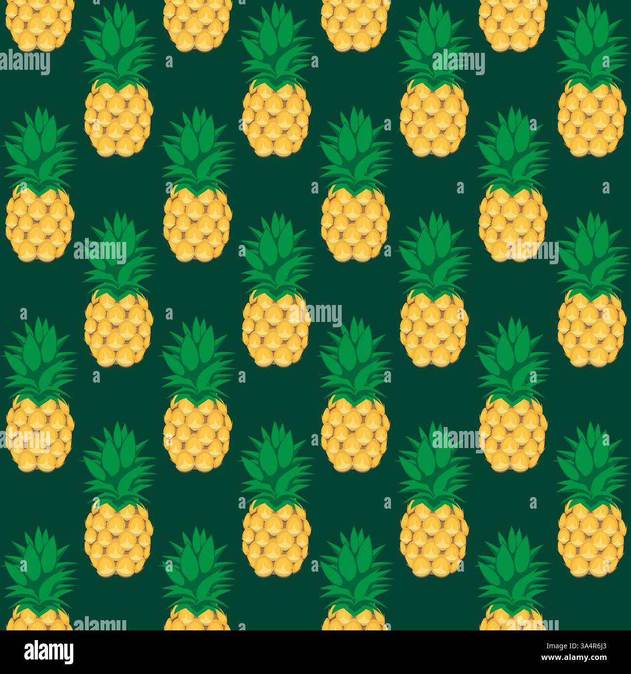 pineapple fruit contour abstract seamless pattern on bottle green ...