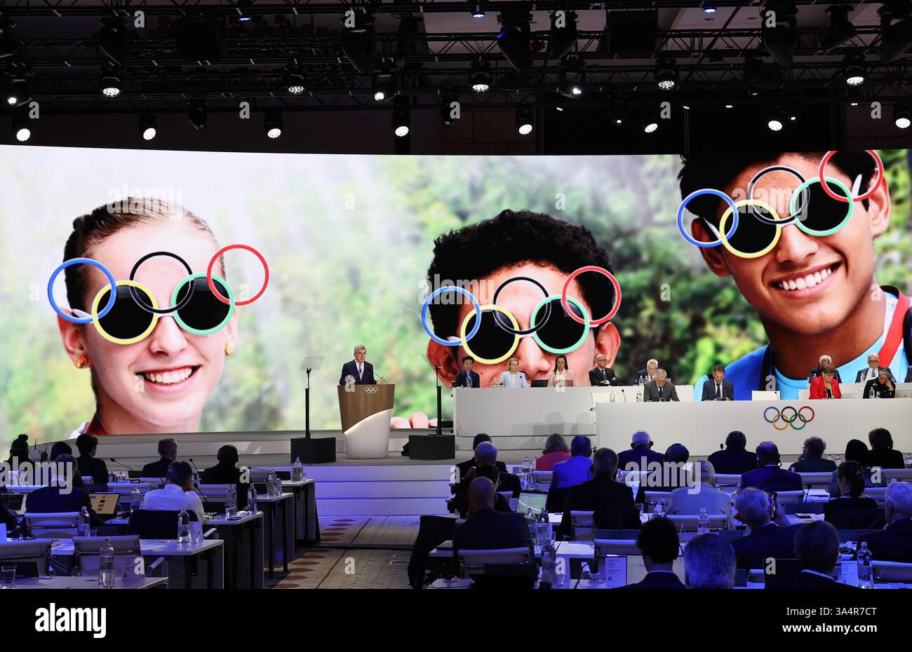 Costa Navarino, Greece. 19th Mar, 2025. International Olympic Committee (IOC) president Thomas ...