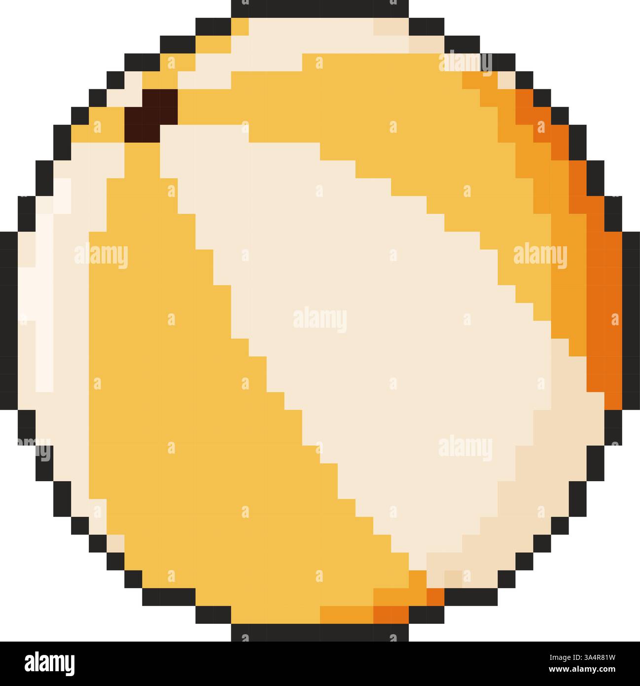 8 bit beach ball icon. Pixel art object. Retro 80s,90s video game ...