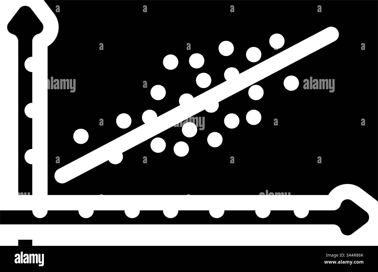 predictive analytics graph ai integration glyph icon vector illustration Stock Vector Image ...