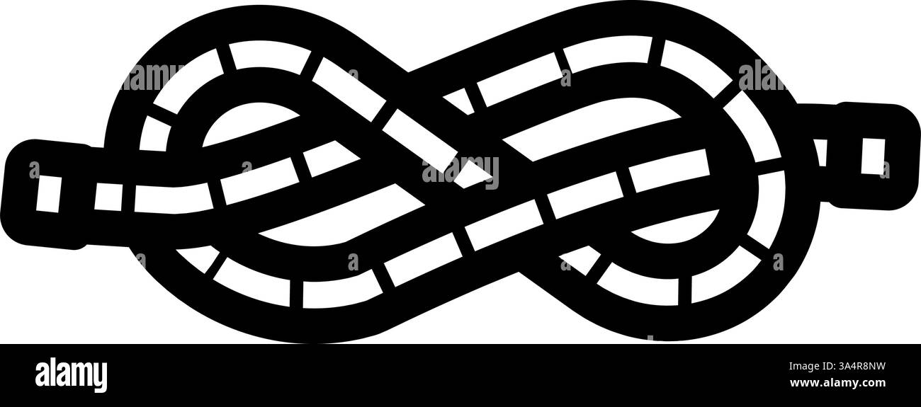 figure eight nautical knot line icon vector illustration Stock Vector ...