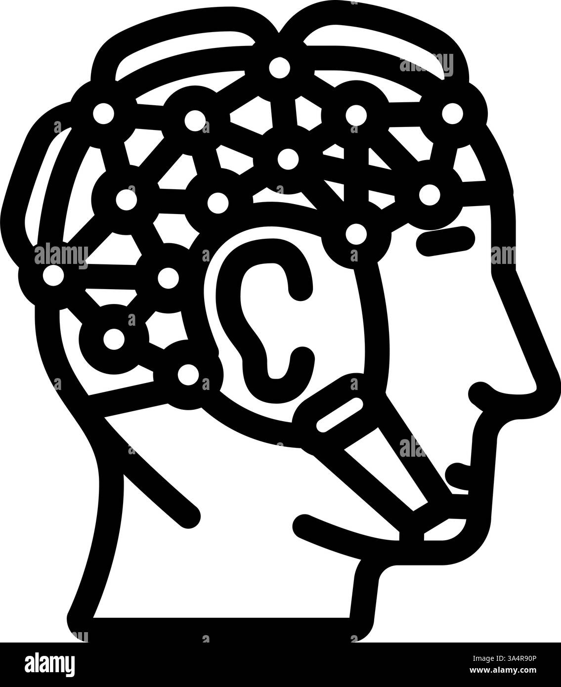 eeg procedure neurologist line icon vector illustration Stock Vector ...