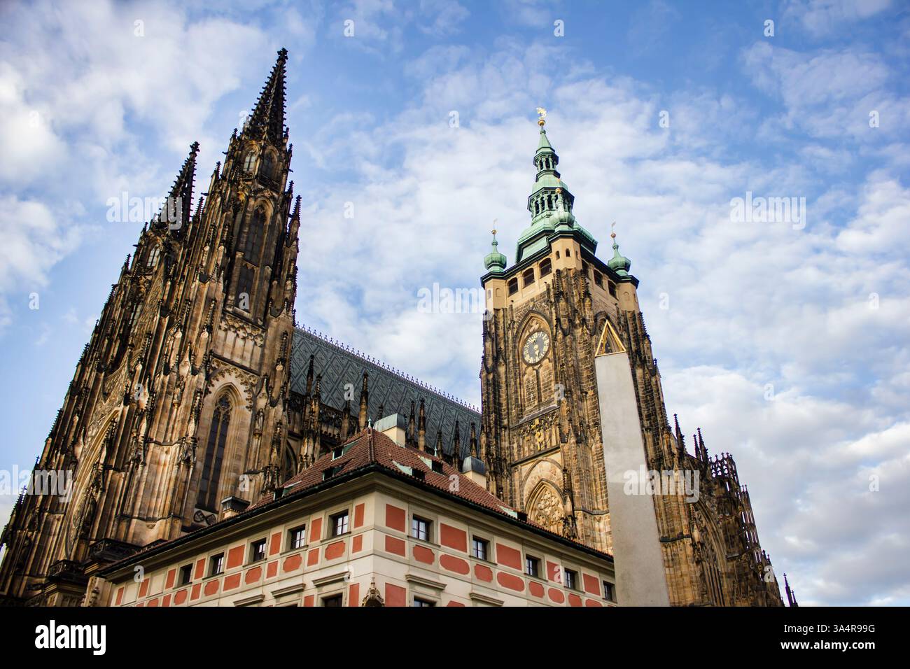 St. Vitus Cathedral in Prague, showcasing its Gothic architecture ...