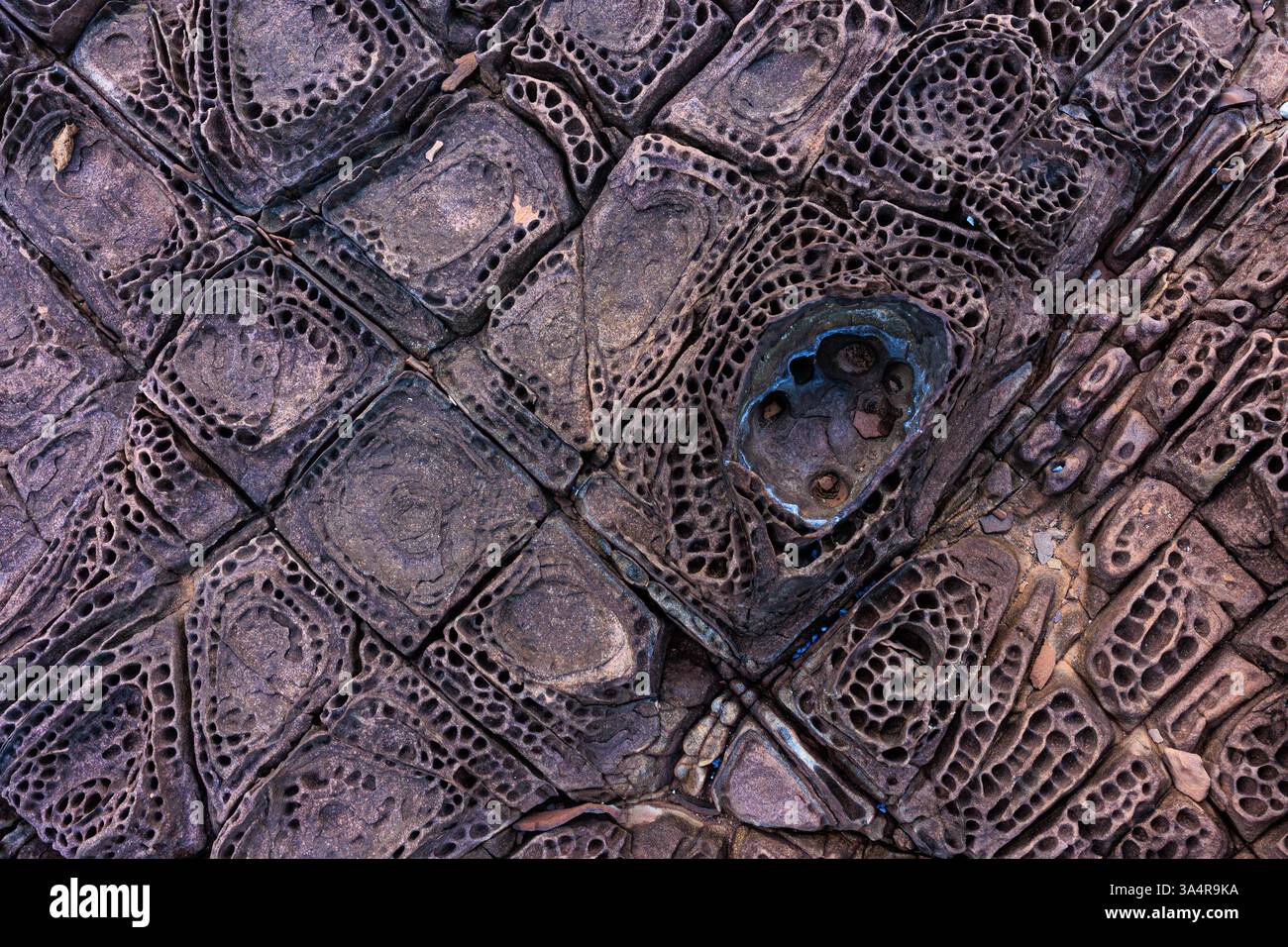 Erosion drawing incredible abstract patterns on the limestone rocks ...