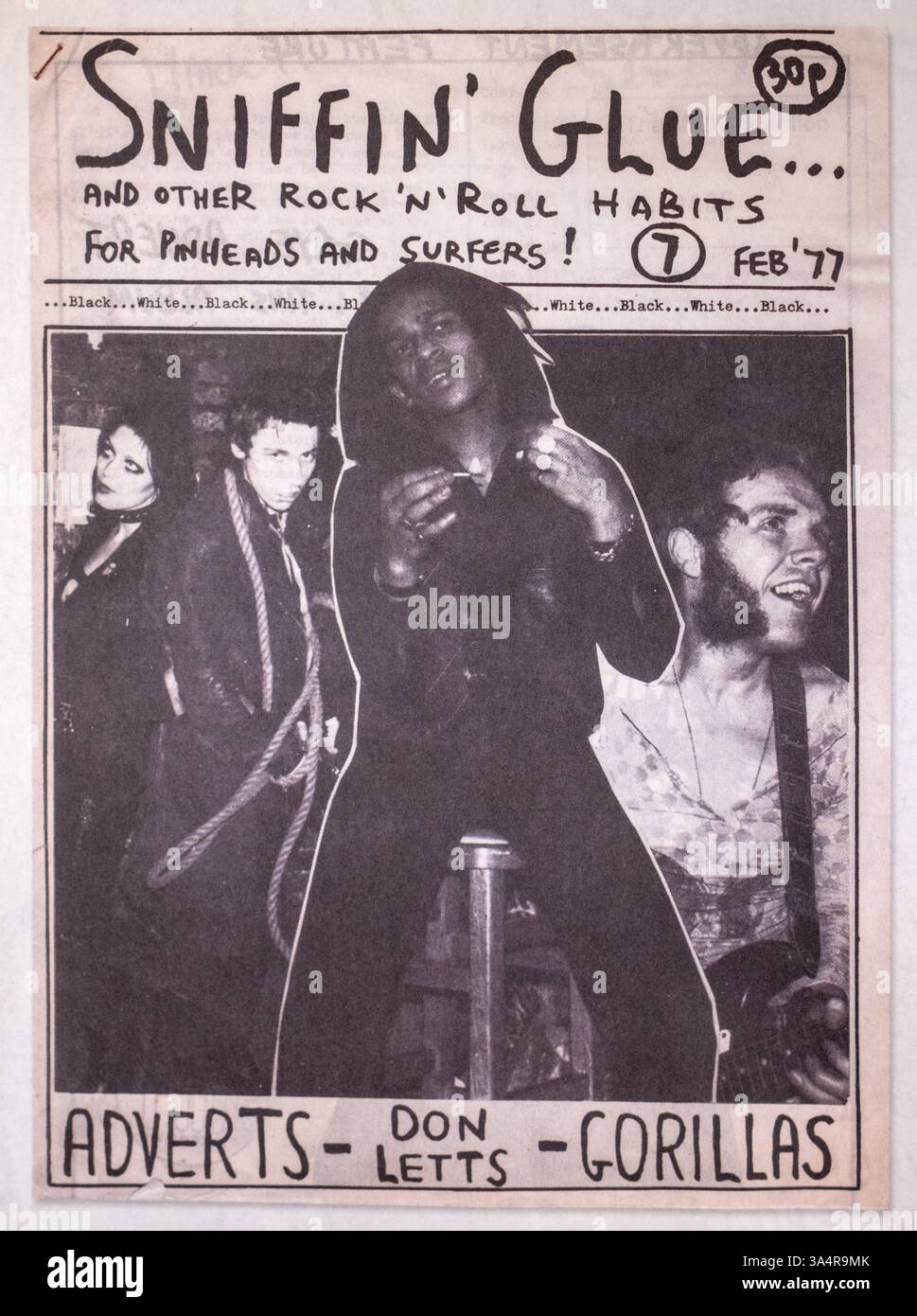 Old 1970s issue of Sniffin' Glue Punk Fanzine No 7- Don Letts Cover ...