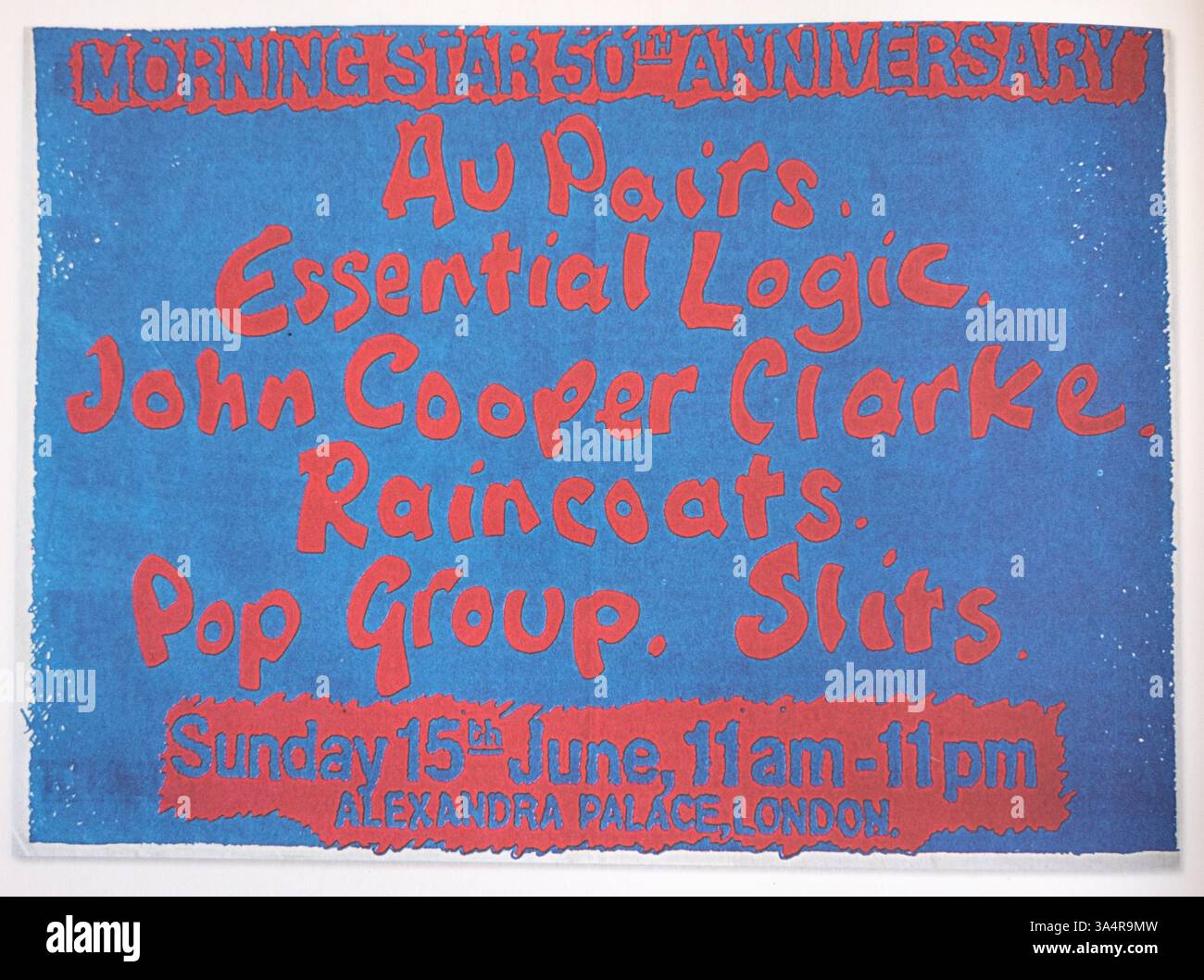 1970s Advert for Morning Star Anniversary Concert featuring The Slits ...