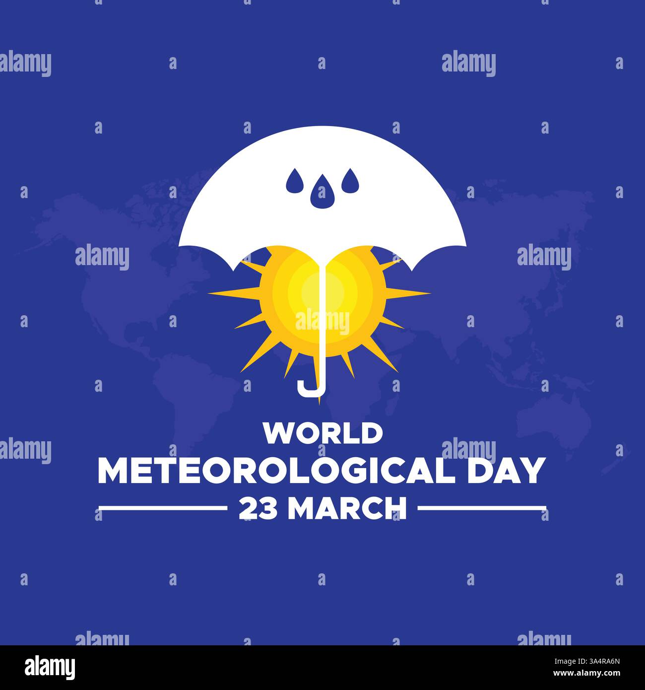 World Meteorological Day, 23rd March, banner, poster, social media post ...
