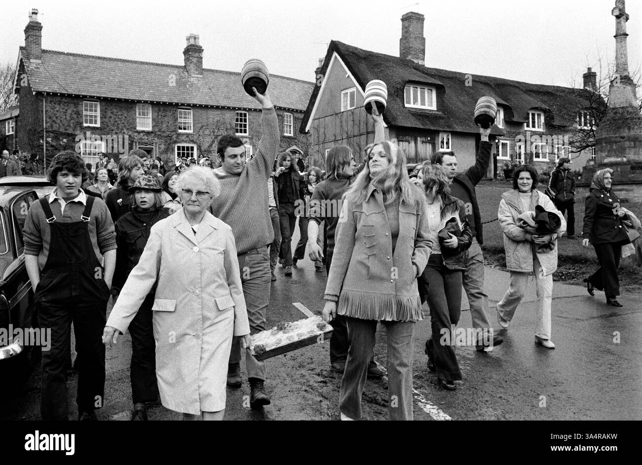 Easter Tradition UK. Bottle Kicking and Hare Pie Scrambling. Hallaton ...