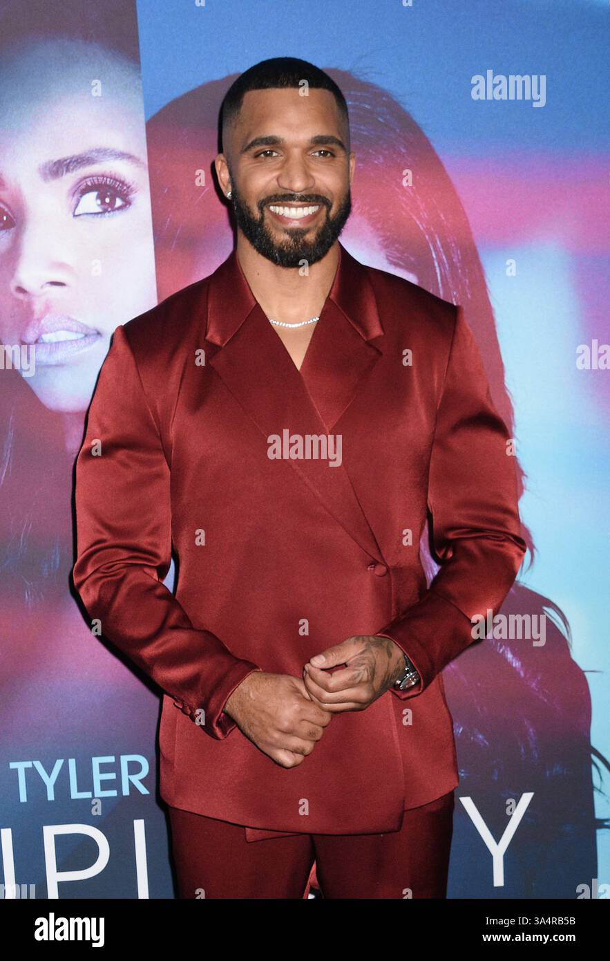 New York, NY, USA. 18th Mar, 2025. Tyler Lepley at the NY premiere of ...