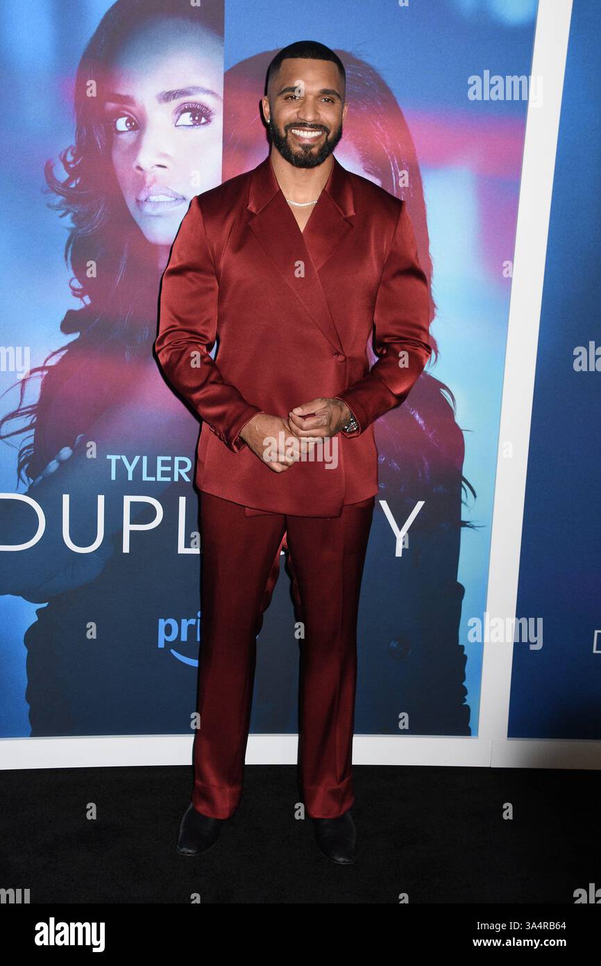 New York, NY, USA. 18th Mar, 2025. Tyler Lepley at the NY premiere of ...