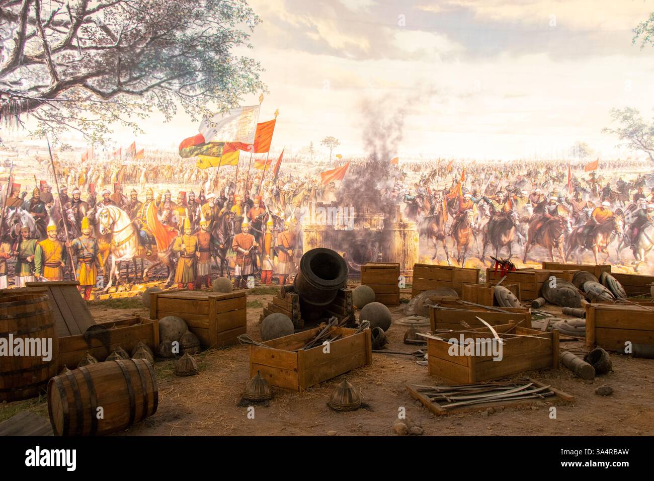 Panorama Museum 1453. Fall of Constantinople in 1453. Captured by ...