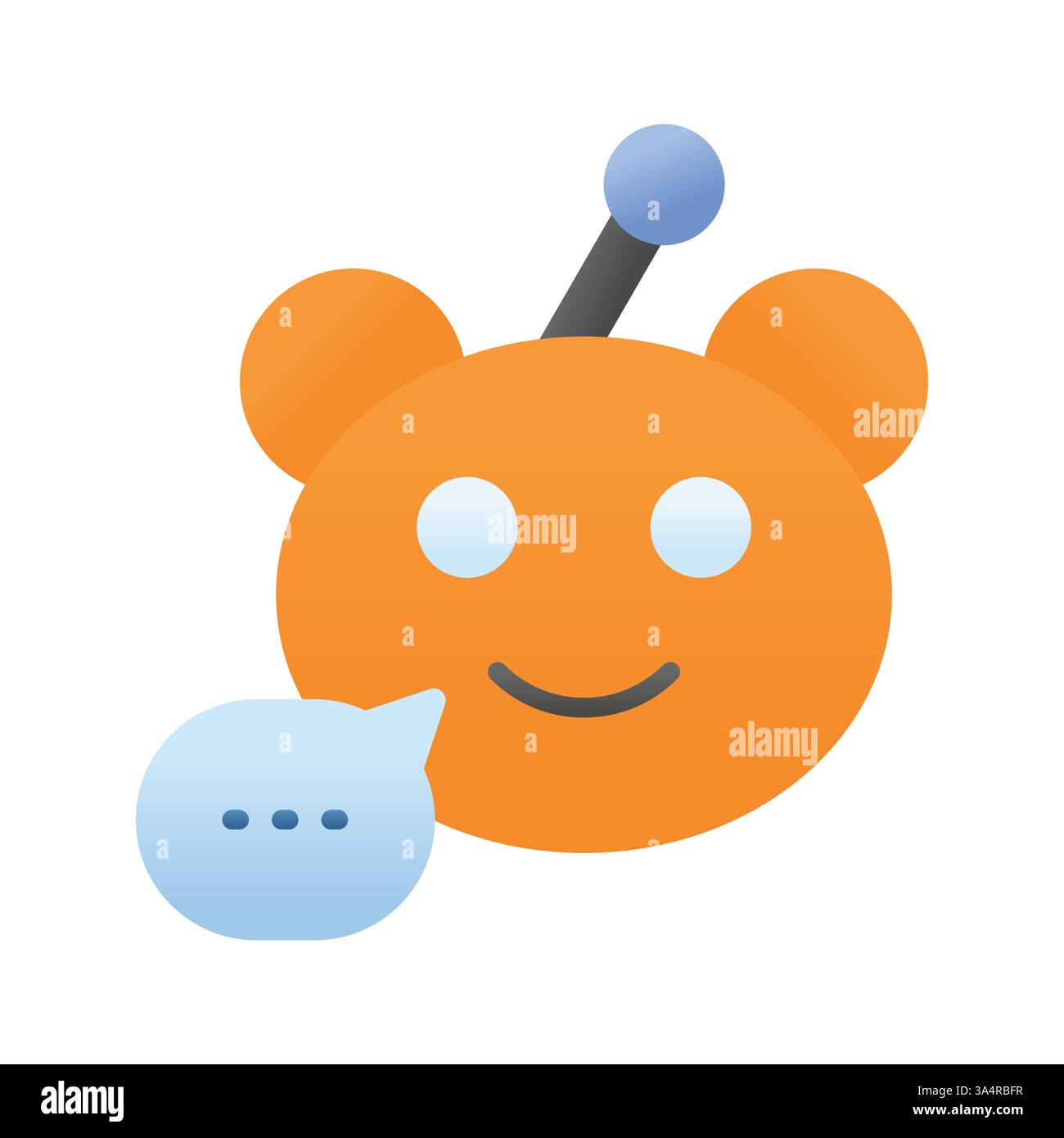 A social media platform post their content, reddit vector design Stock ...