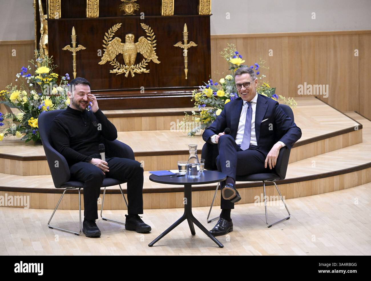 Helsinki, Finland. 19th Mar, 2025. President of Finland Alexander Stubb ...