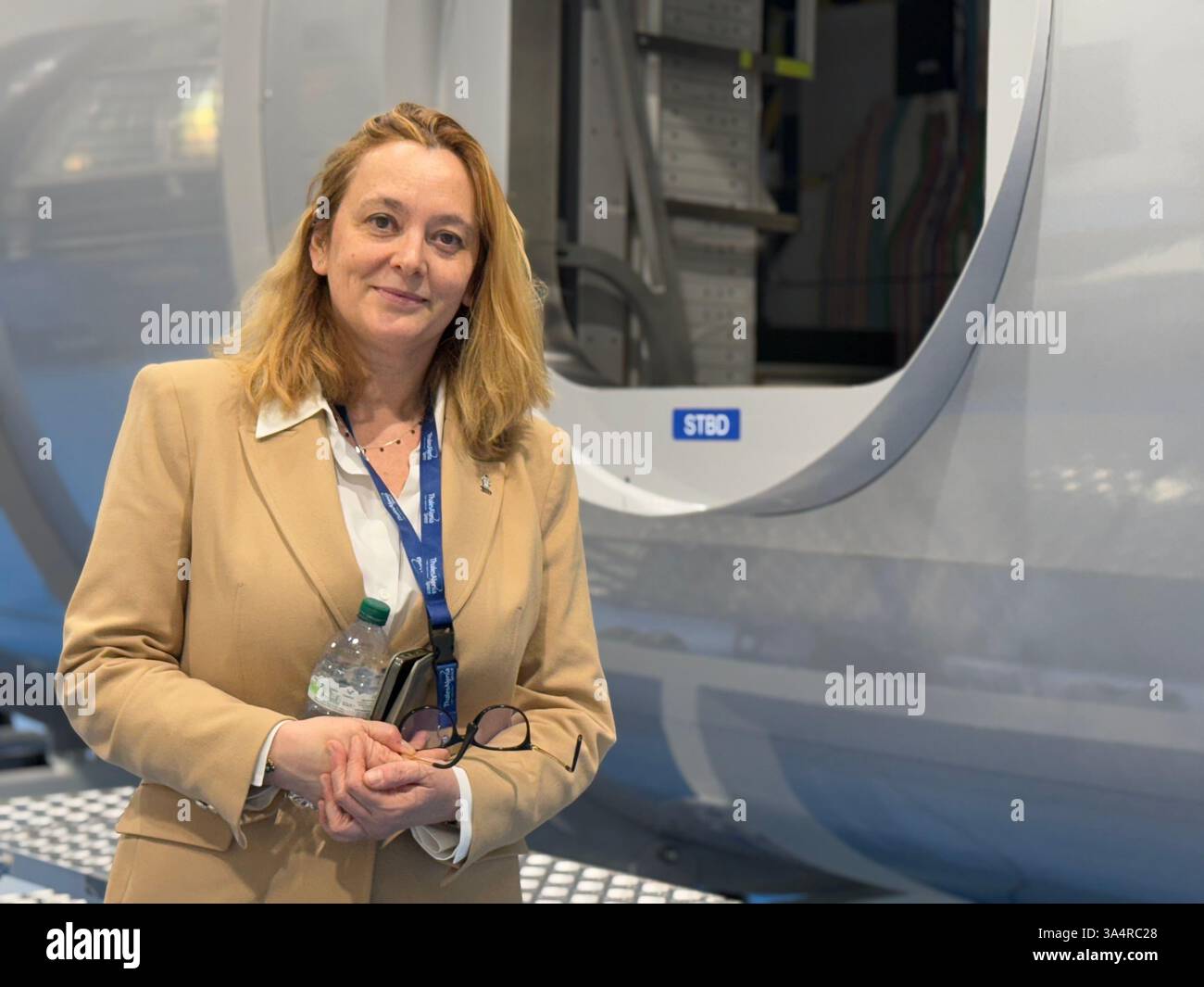 Turin, Italy. 20th Feb, 2025. Sara Pastor, responsible for the "Gateway" project at ESA, stands ...