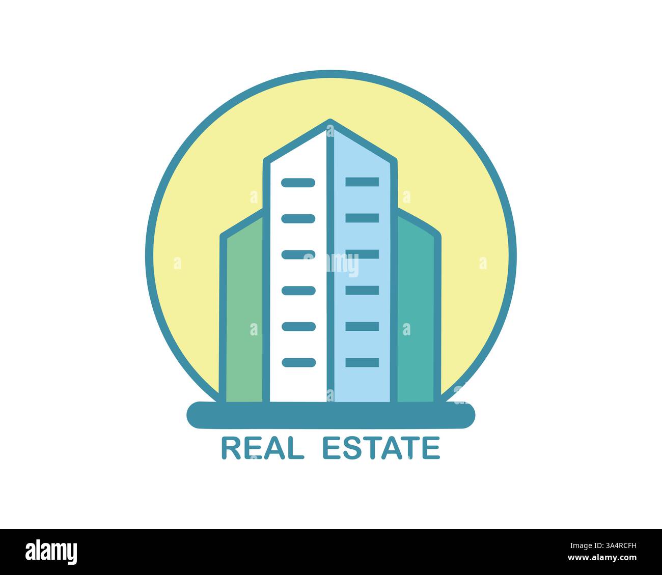 Real Estate logo, building design hand drawn sign concept vector ...