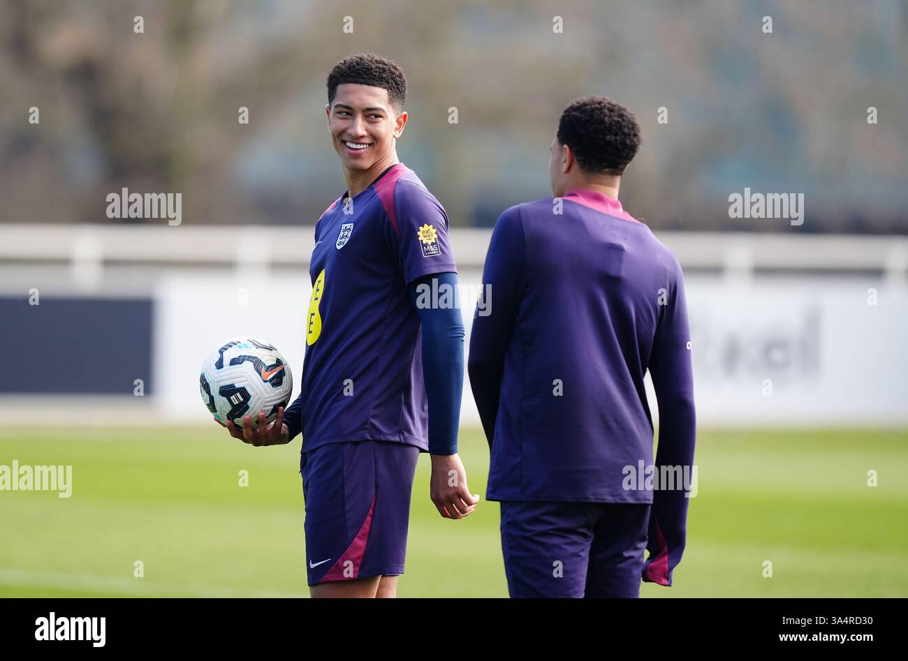 England U21's Jobe Bellingham during a training session at St. George’s ...