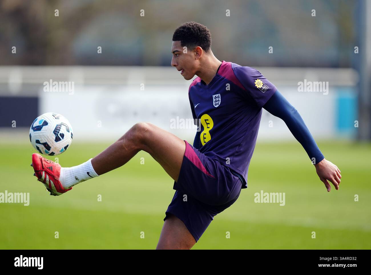 England U21's Jobe Bellingham during a training session at St. George’s ...