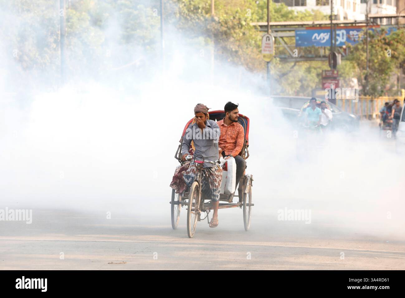 Dhaka, Bangladesh - March 18, 2025: A worker of Dhaka North City ...