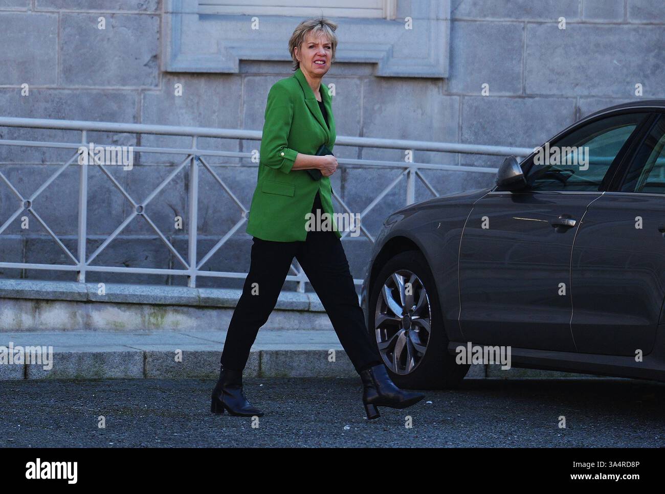 Labour leader Ivana Bacik at Leinster House, Dublin, as the Dail ...
