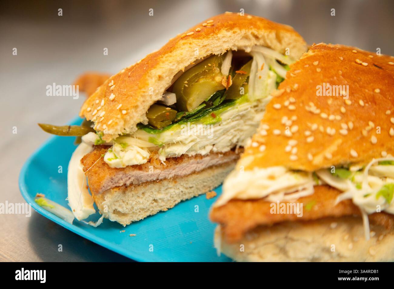 Traditional mexican cemita poblana hi-res stock photography and images ...