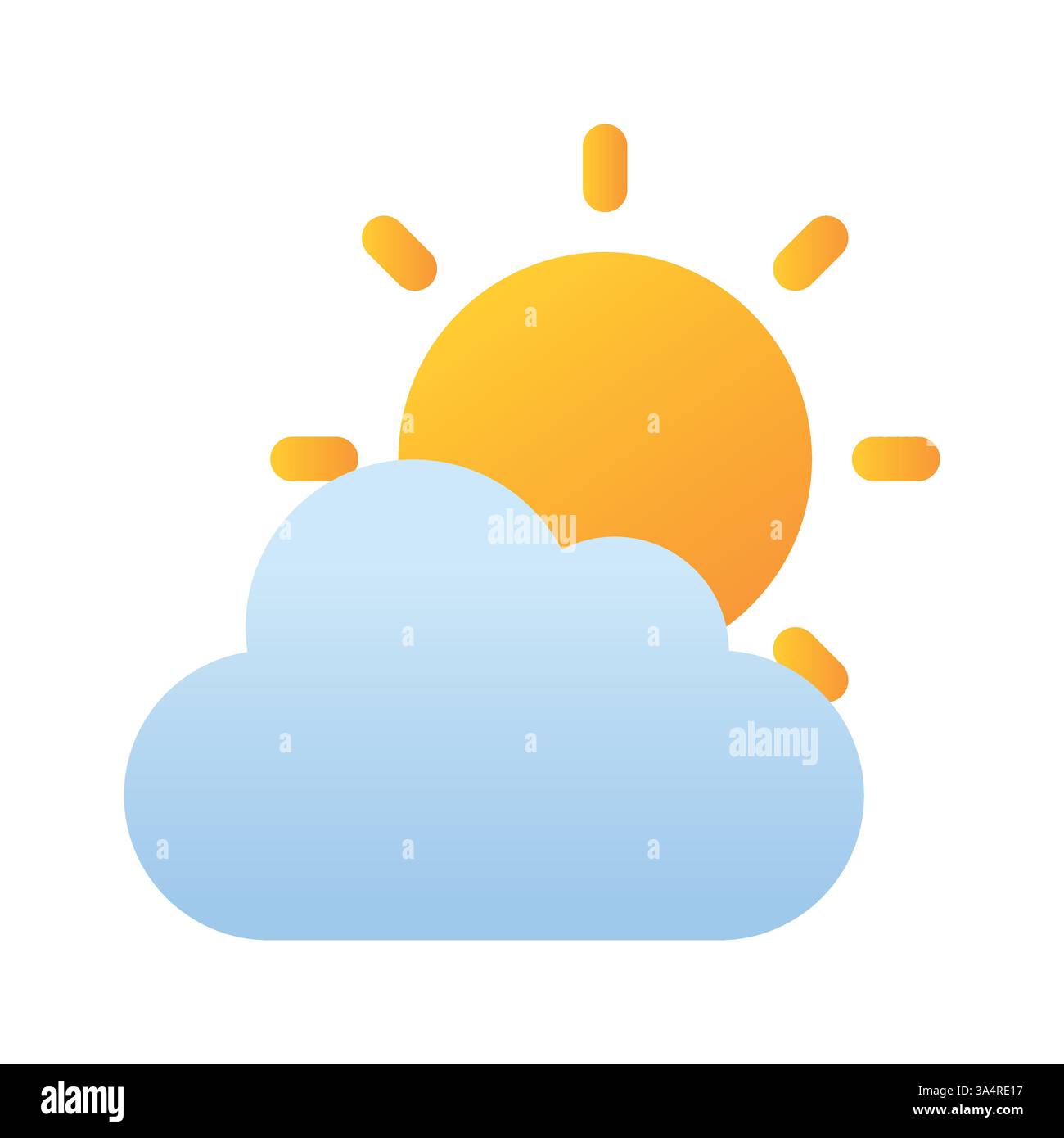 A weather icon represents various atmospheric conditions such as sun ...