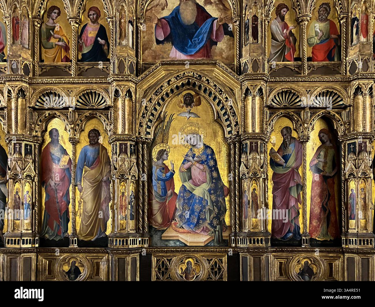 Detail of the painting by Lorenzo Veneziano "The polyptych of the ...
