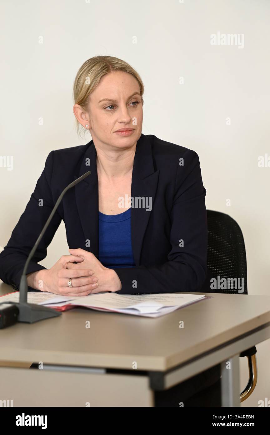 Vienna, Austria. March 19, 2025. Press foyer after the Council of ...