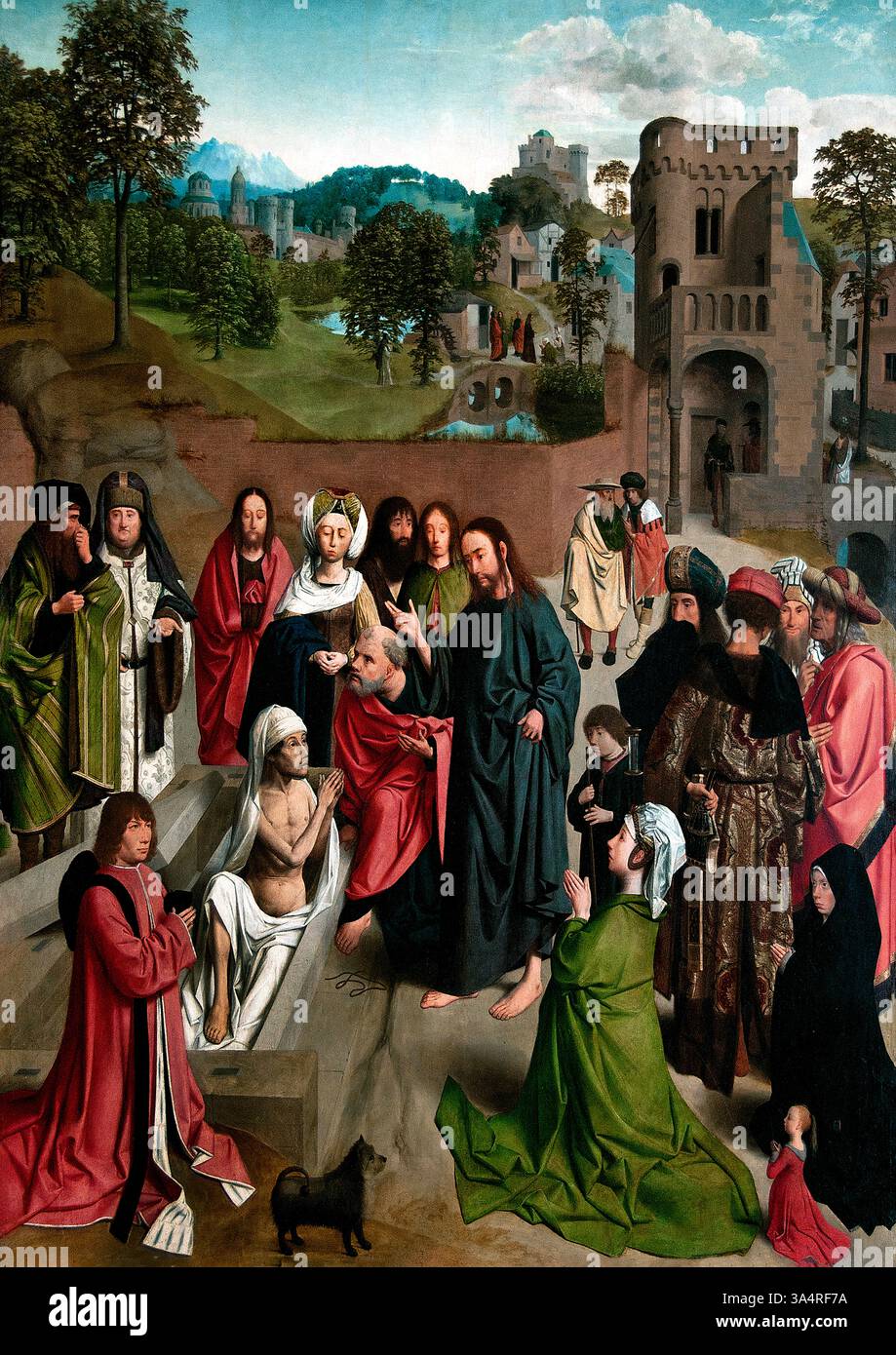 The Raising of Lazarus 1480 by Geertgen tot Sint Jans or Gerard de Sint ...