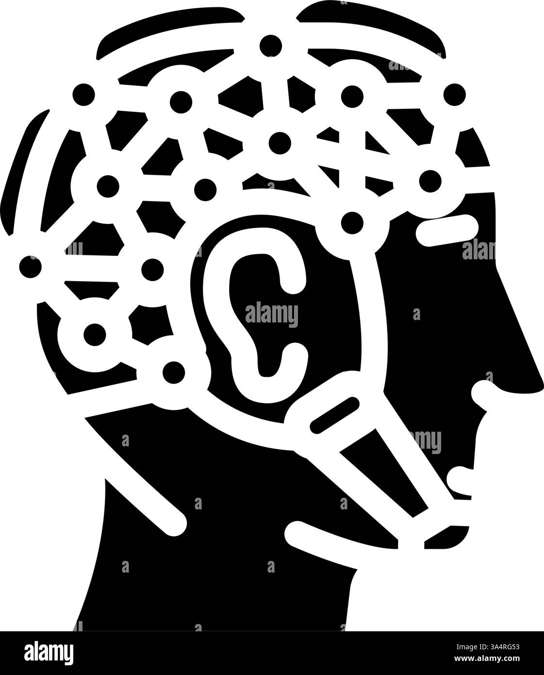 eeg procedure neurologist glyph icon vector illustration Stock Vector ...