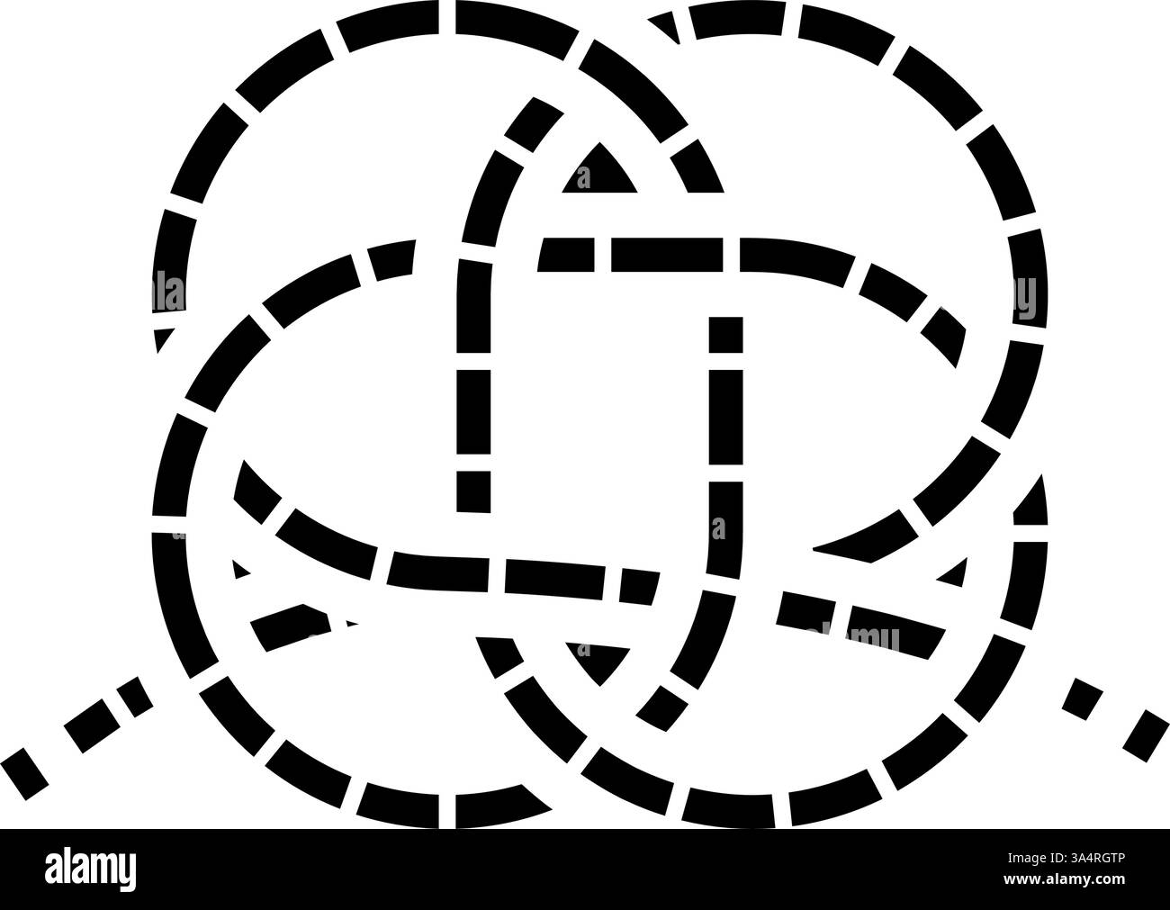 turks head nautical knot glyph icon vector illustration Stock Vector ...