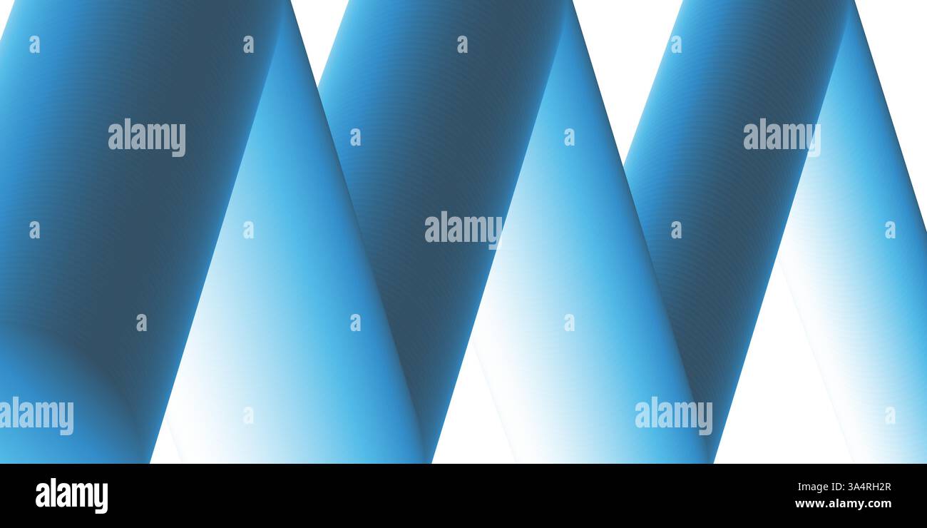 Modern abstract background featuring a lit tubular zigzag 3D shape ...