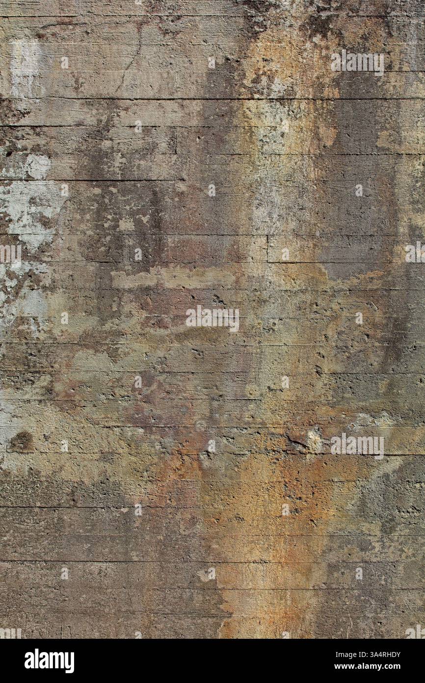 Texture of old concrete wall of a ww2 bunker for background Stock Photo ...