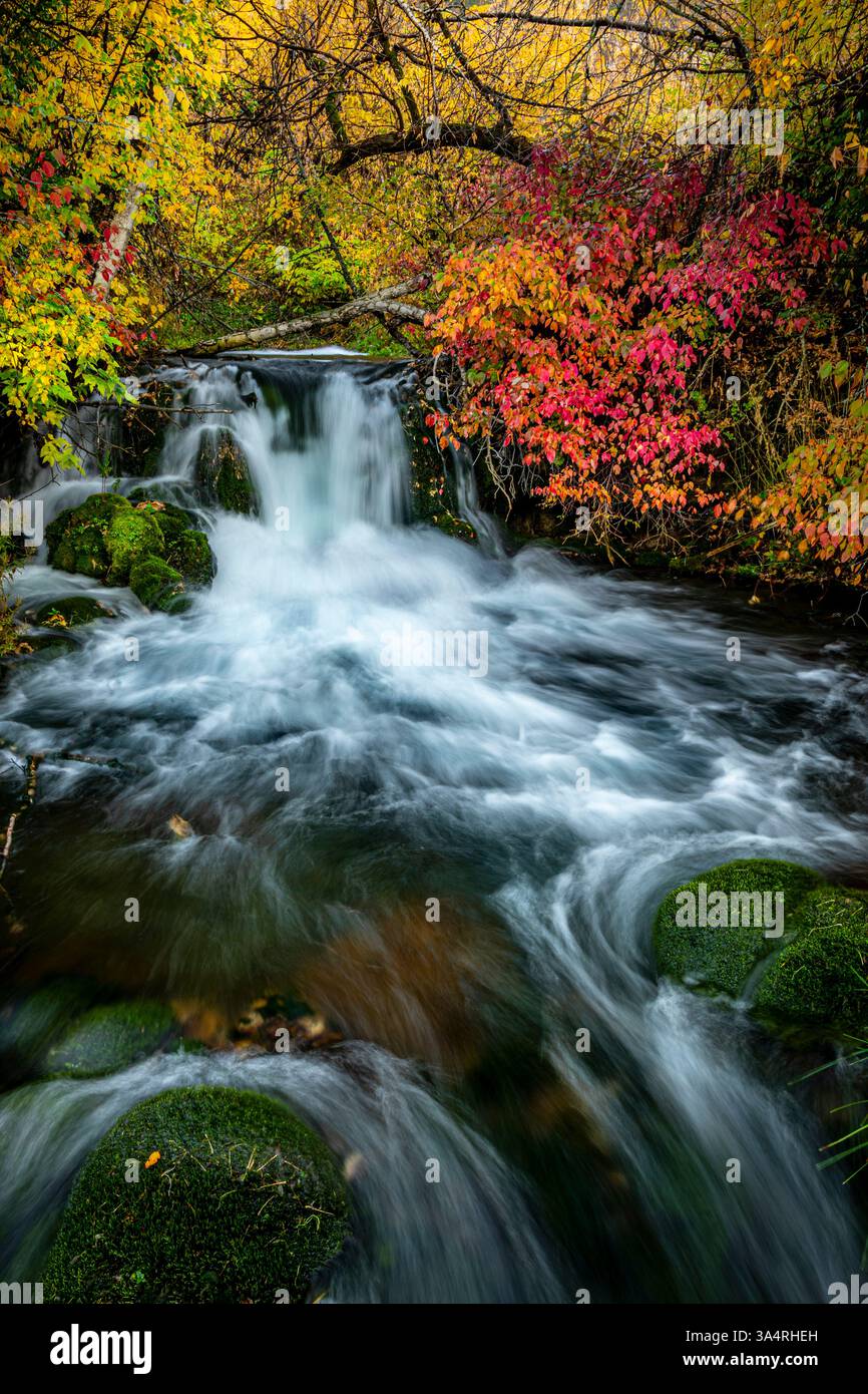 Little Spearfish Creek Water Fall Stock Photo - Alamy